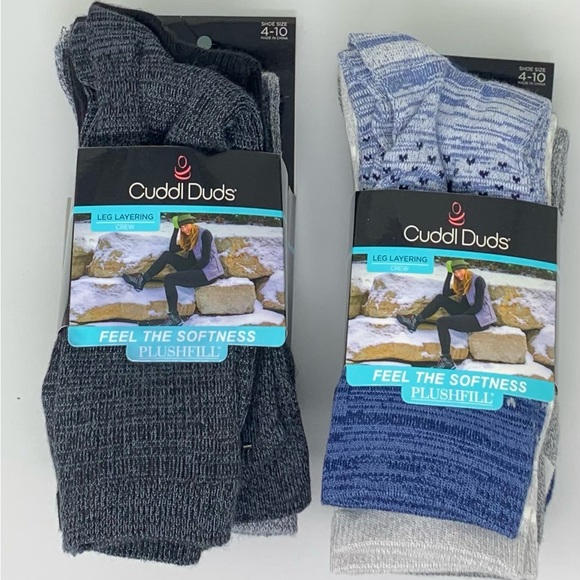 Cuddl Duds | Accessories | Nwt Womens Cuddl Duds 2 Packs 6 Socks Each ...